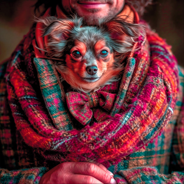 Plaid Dogs Modern and Contemporary Dog Wall Art Collection – Michael ...